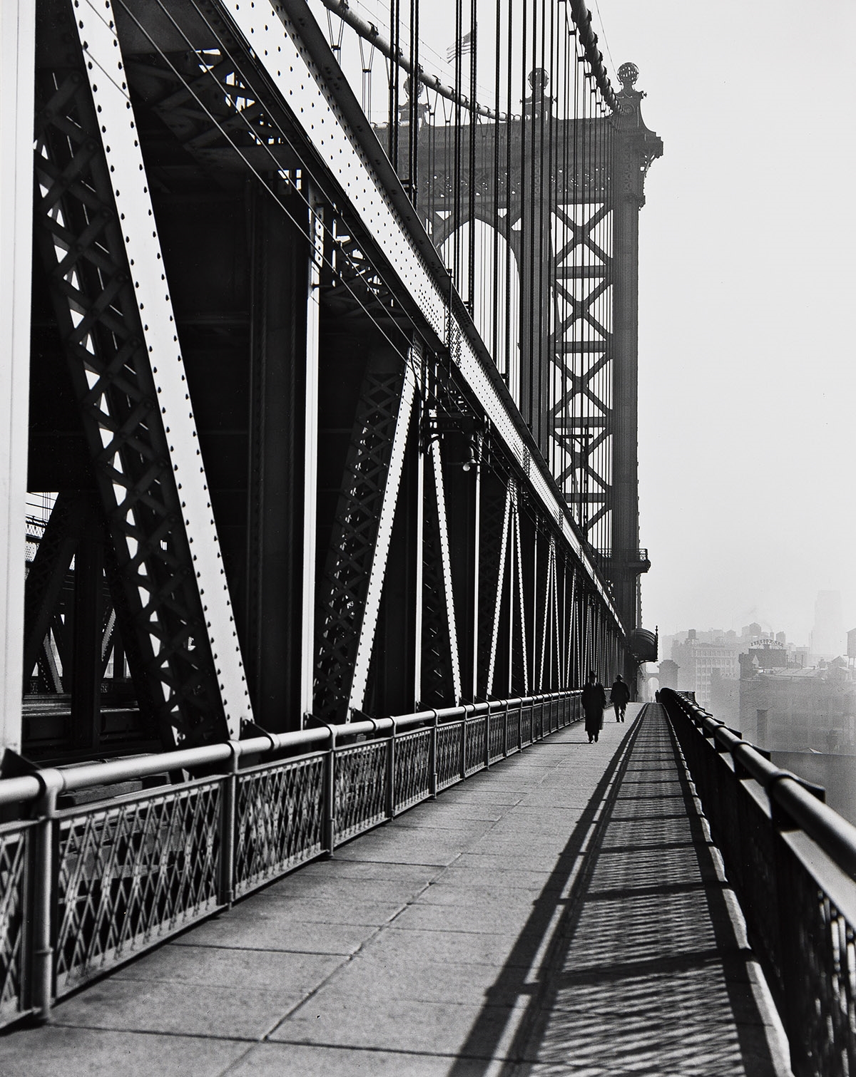 Berenice Abbott | Manhattan Bridge Walkway | MutualArt
