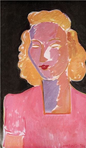 Henri Matisse | Great 1943 HENRI MATISSE Color Lithograph Young Lady in ...