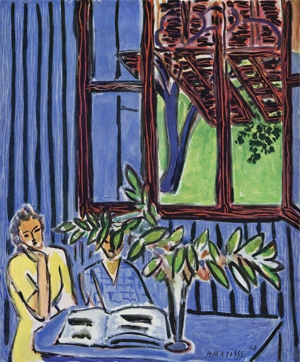 Henri Matisse | Henri Matisse Blue Interior with Two Girls(Deux ...
