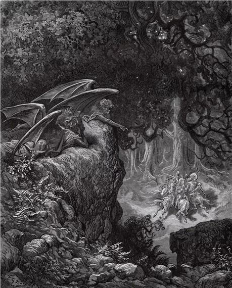 Gustave Doré | GUSTAVE DORE 1800s Woodcut Discord and Pridefulness ...