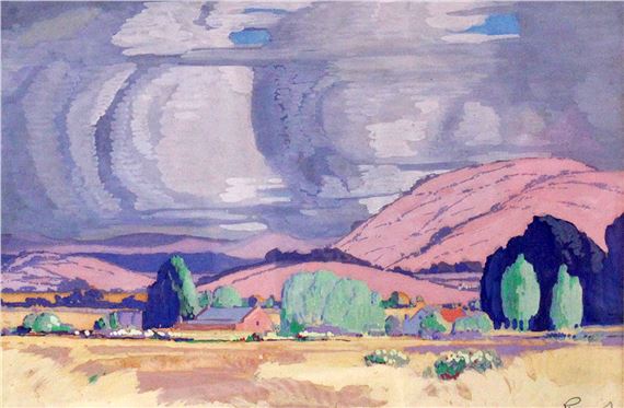 Jacob Hendrik Pierneef | EASTERN TRANSVAAL LANDSCAPE WITH FARMHOUSE ...