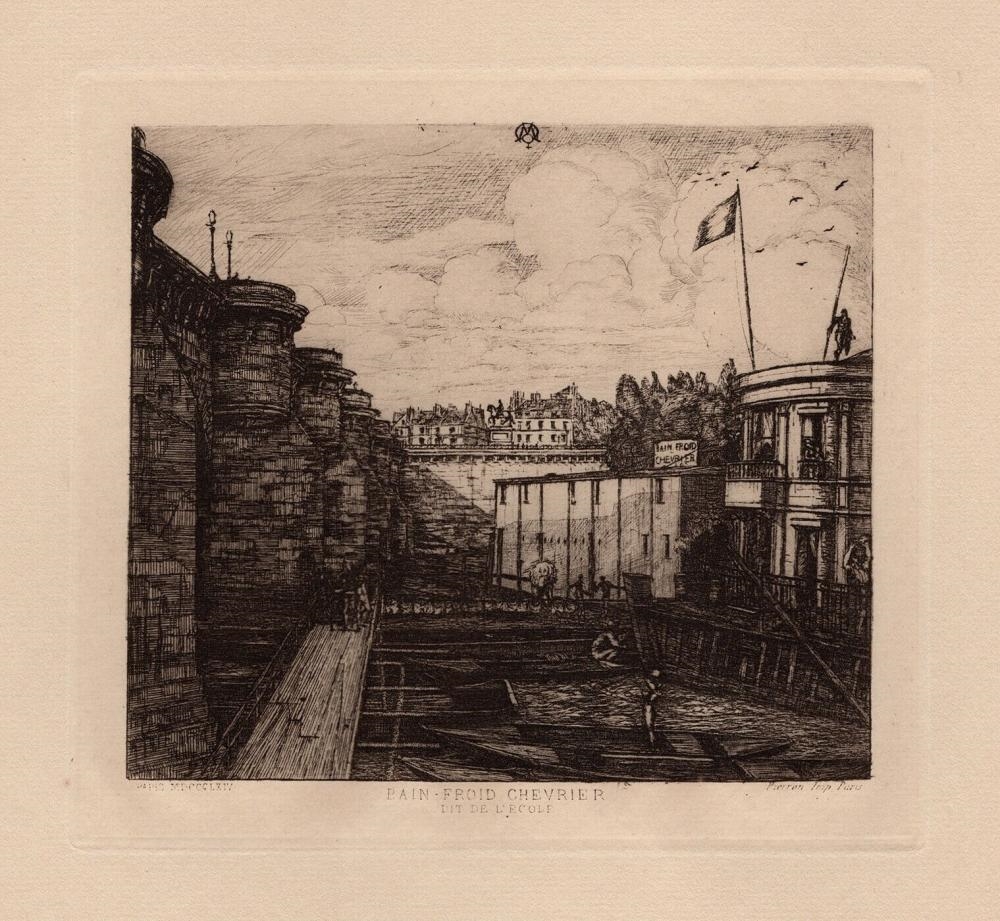 Charles Meryon | CHARLES MERYON Etching Chevrier's Cold Bath ...