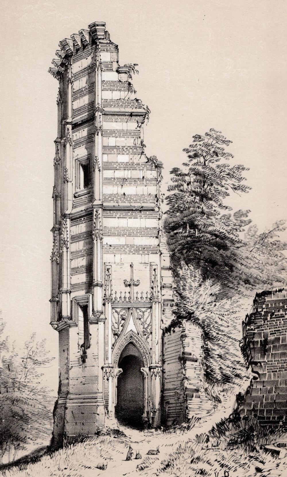 Victor Petit | Victor PETIT Original 1800s Lithograph Chateau de ...