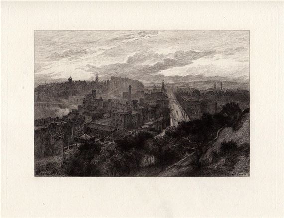 William Ewart Lockhart | View from Calton Hill (1878) | MutualArt