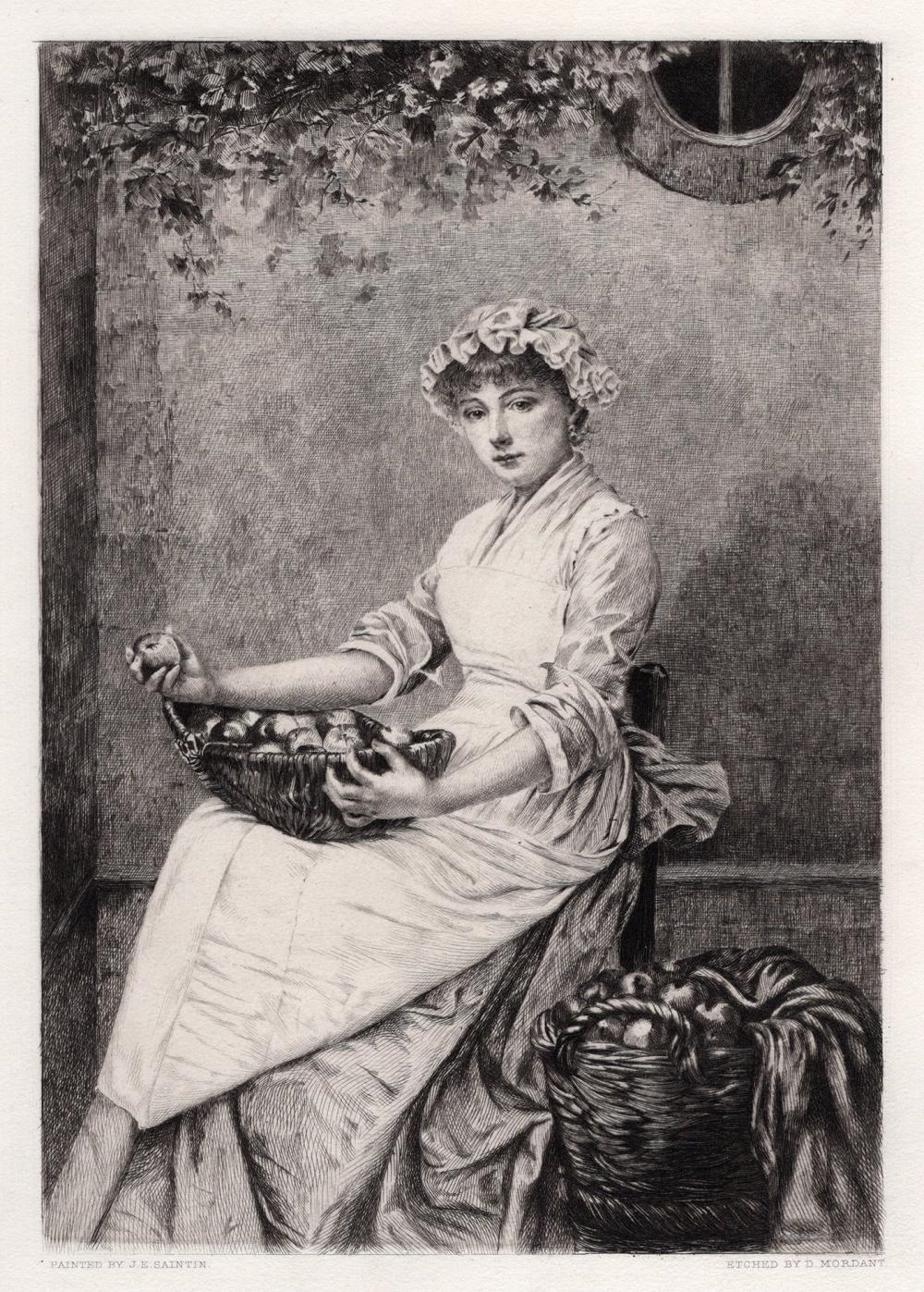 Jules Émile Saintin | Jules-Emile Saintin 1800s Antique Etching The ...