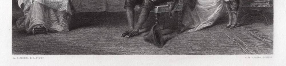 Alfred Elmore | Alfred Elmore 1800S Engraving The Great Controversy ...