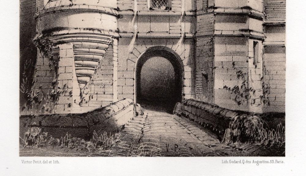 Victor Petit | Victor Petit ORIGINAL 1800s Lithograph The Chastenet ...