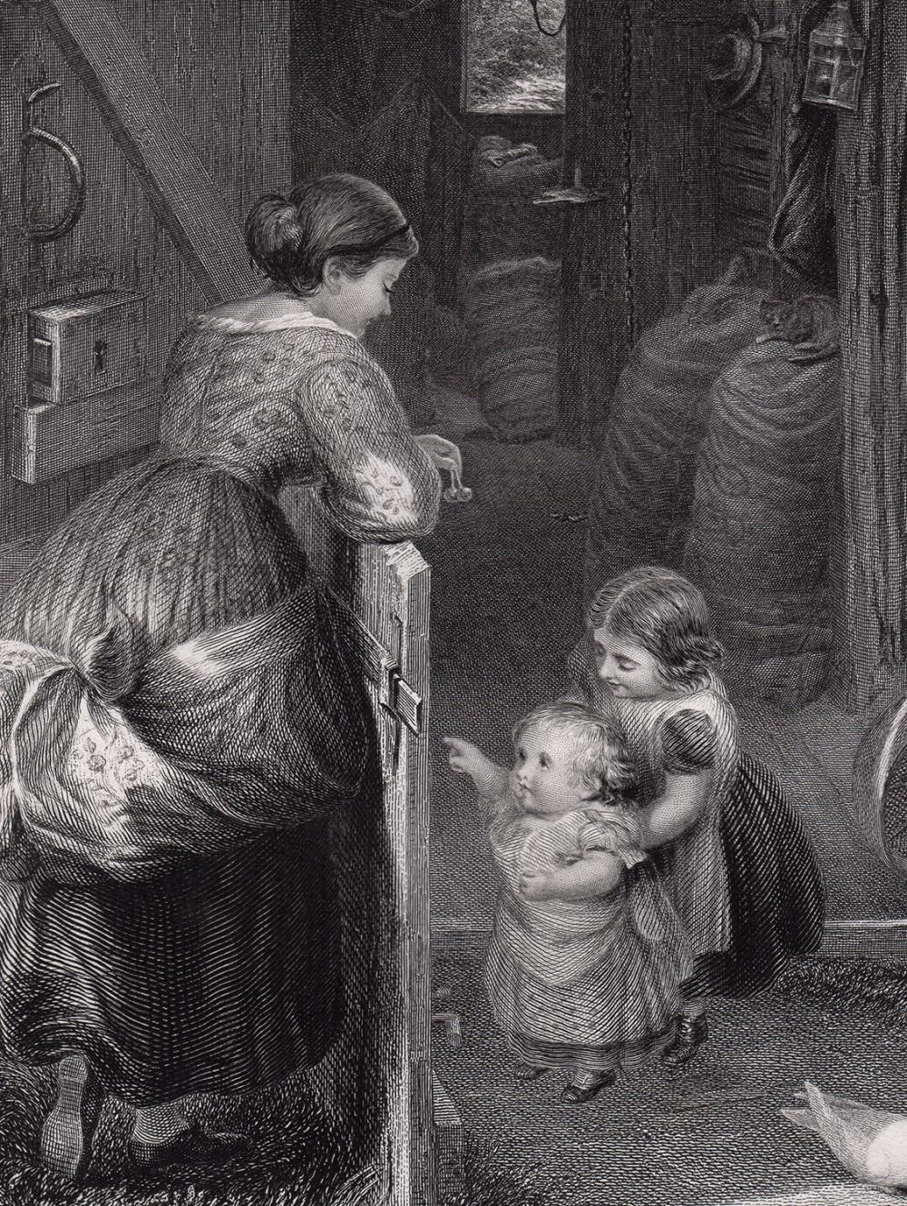 Charles James Lewis | 1869 Charles James Lewis The Mill Door engraving ...