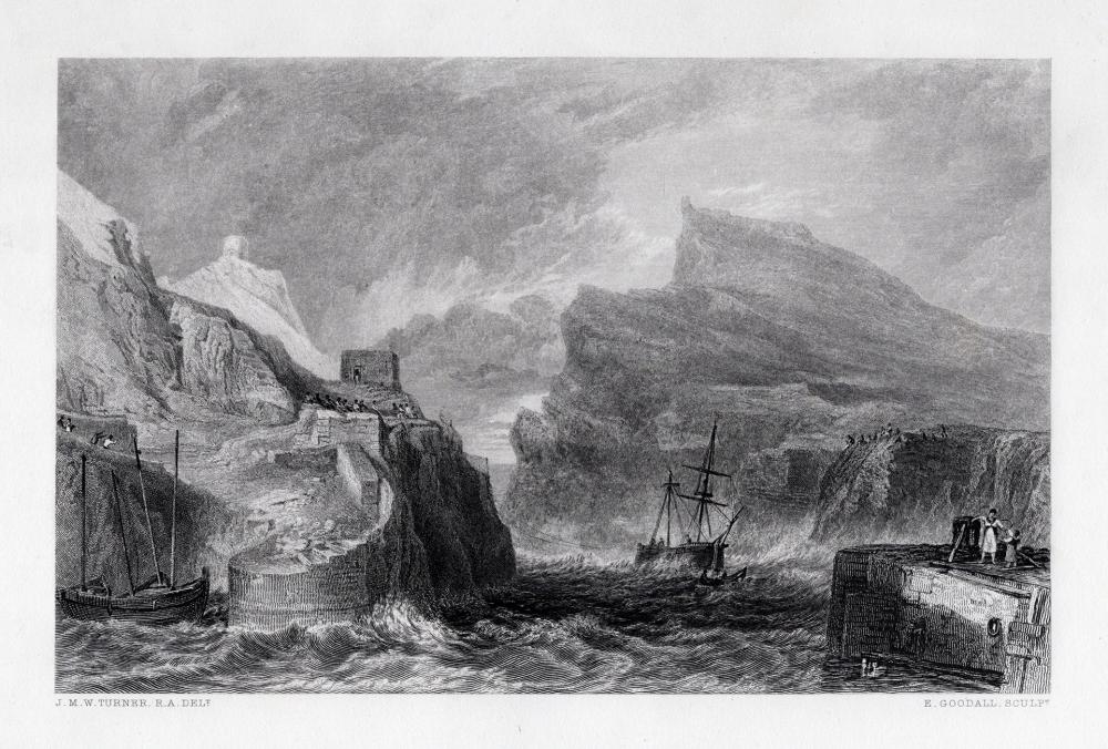 Joseph Mallord William Turner | Boscastle Fishing Port | MutualArt