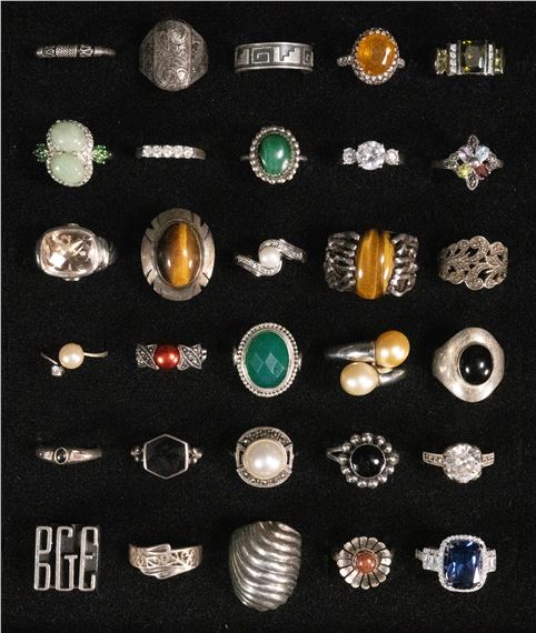 Semi Precious | Large Sterling Silver Rings Collection | MutualArt