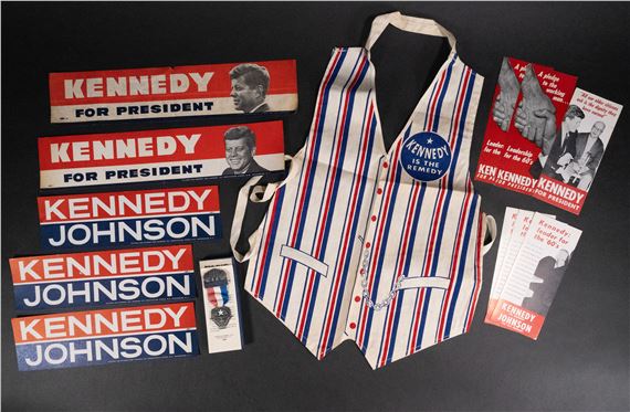 John F. Kennedy | John F Kennedy Political Campaign Items 1960s Vest ...