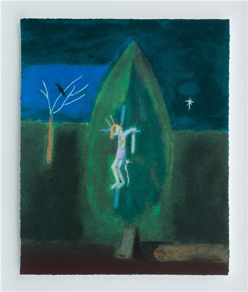 Craigie Aitchison | 'Montecastelli Tree' (2002) | MutualArt