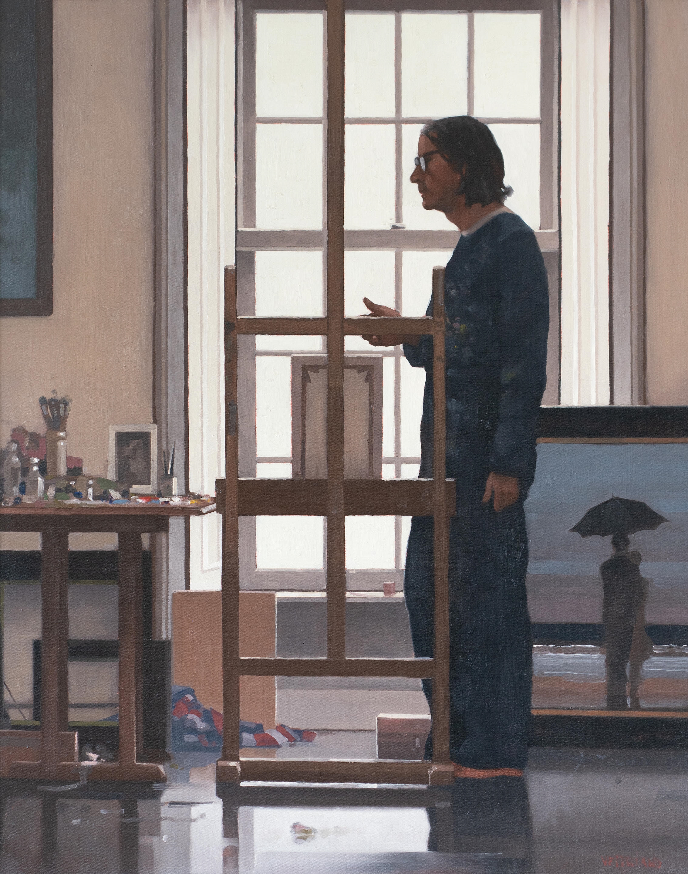 Jack Vettriano | Artist in the Studio (2001) | MutualArt