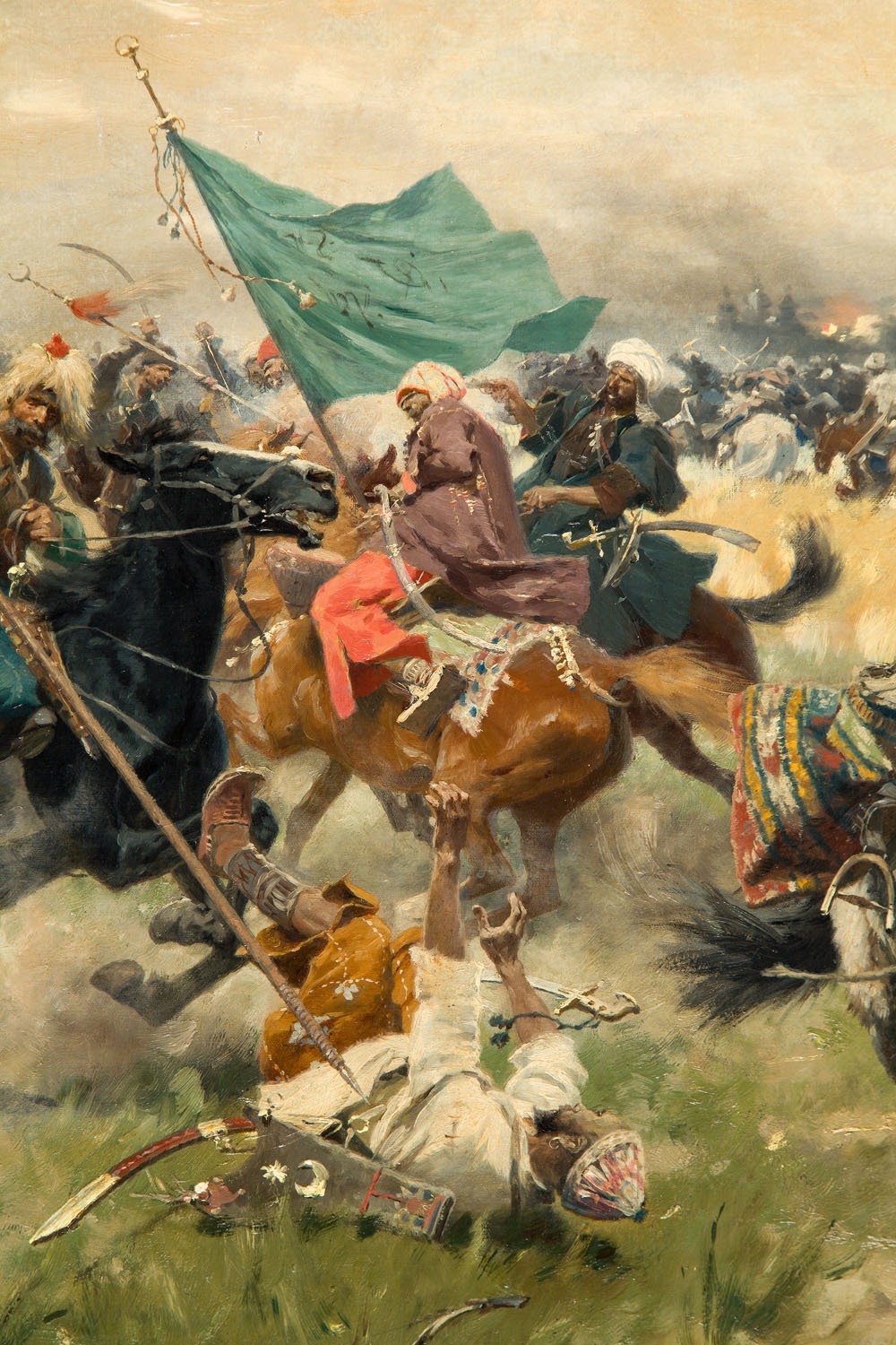 Józef Brandt | Battle of the Cossacks with the Tatars under Bałta (1896 ...