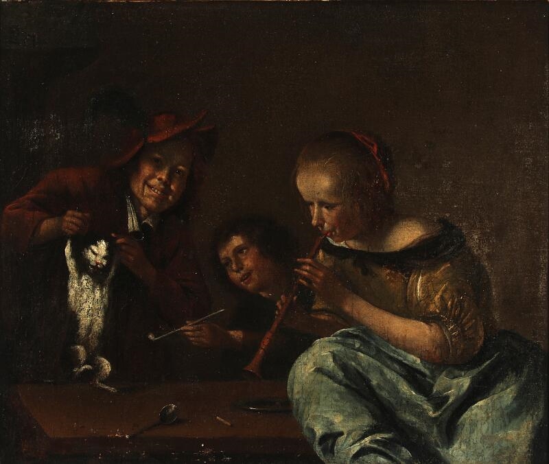 Jan Steen | Children Teaching a Cat to Dance (17th Century 18th Century ...