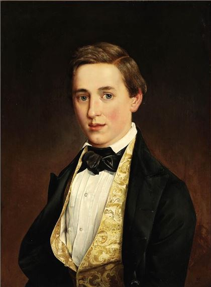 David Monies | Portrait of Peter Andreas Löser dressed in a yellow ...