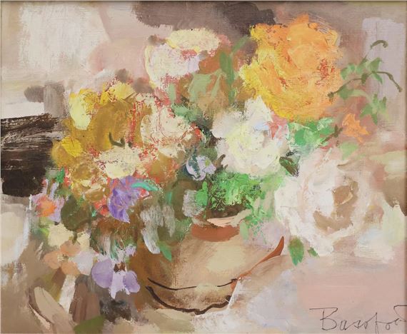 French School, 20th Century | Floral Glow showing a floral still life ...