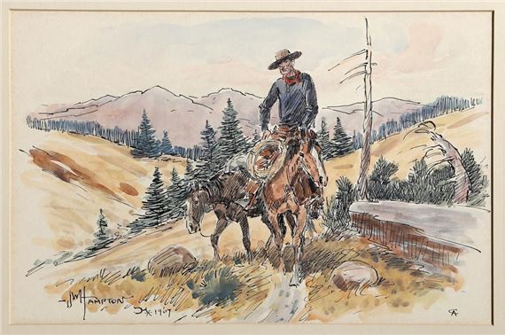 John Hampton | The Pull of A Latigo | MutualArt