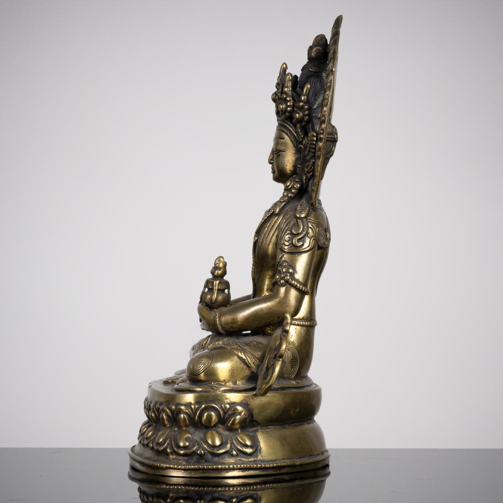 Tibetan School, 19th Century | A BRONZE FIGURE OF AMITAYUS (1970 ...
