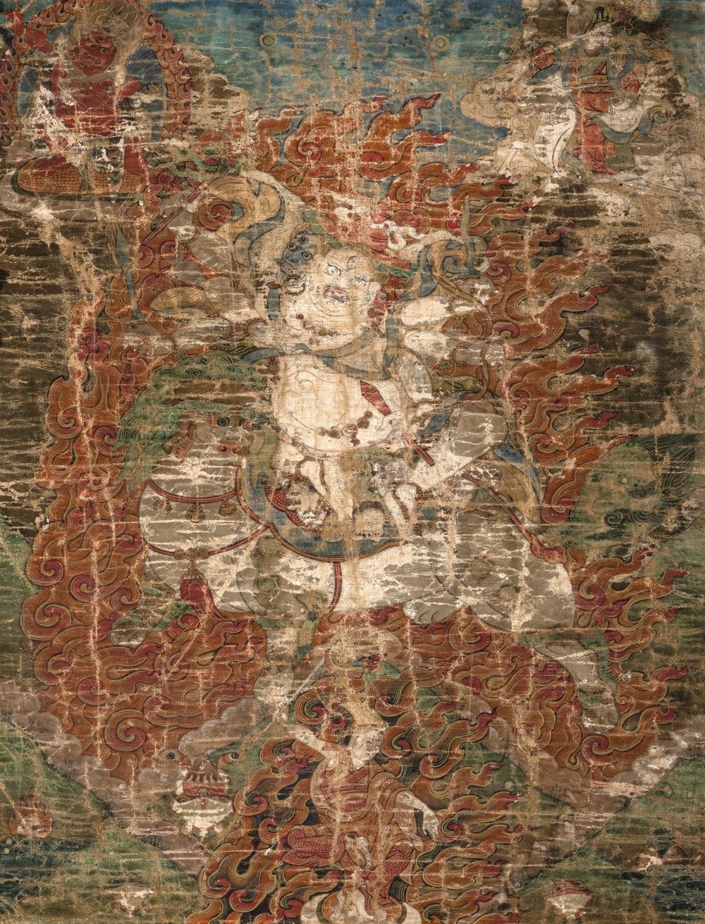 Tibetan School, 18th Century | A THANGKA DEPICTING VAISHRAVANA | MutualArt