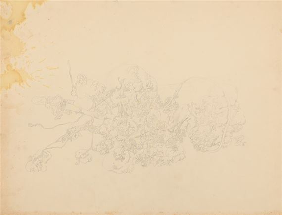 Miodrag Djuric Dado | Untitled Black pencil drawing | MutualArt