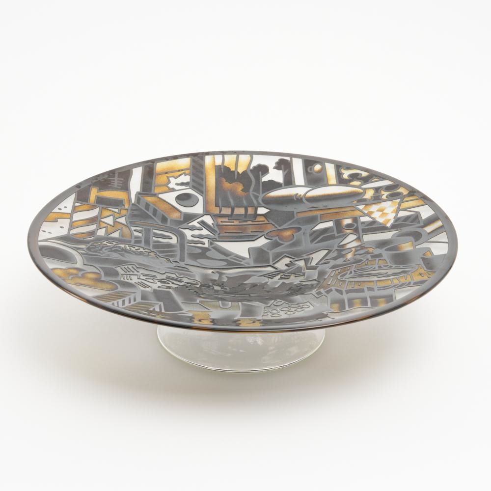 Tony Hanning | A TONY HANNING ART GLASS COMPORT (95) | MutualArt