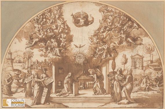 Federico Zuccaro | The Annunciation with God the Father and the Holy ...