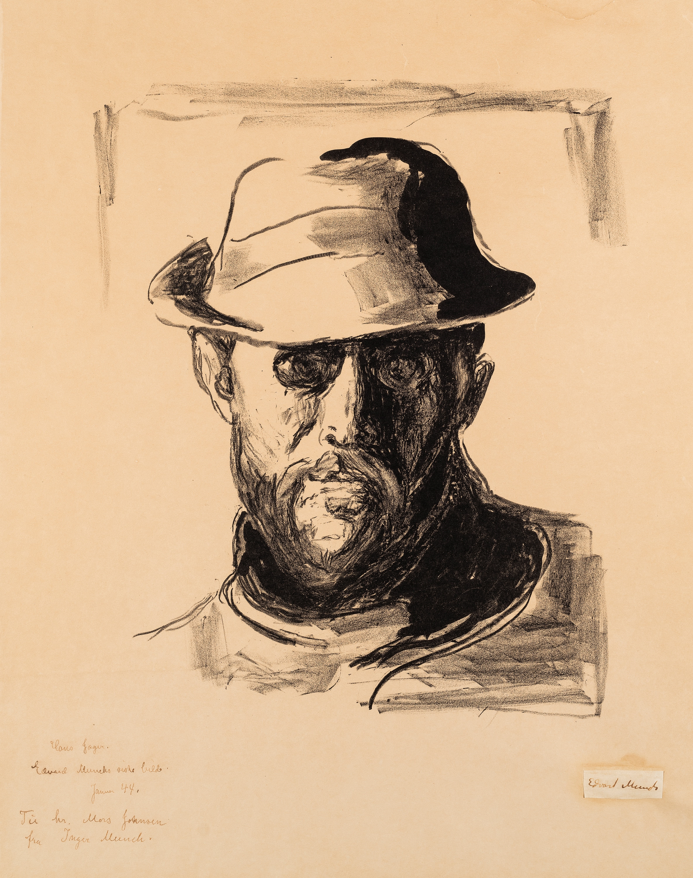 Edvard Munch | Hans Jæger III (1943-44 (1943 - 1944) | MutualArt