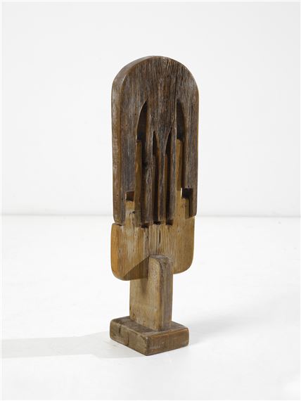 Adolf Vallazza | Totem sculpture (1979) | MutualArt