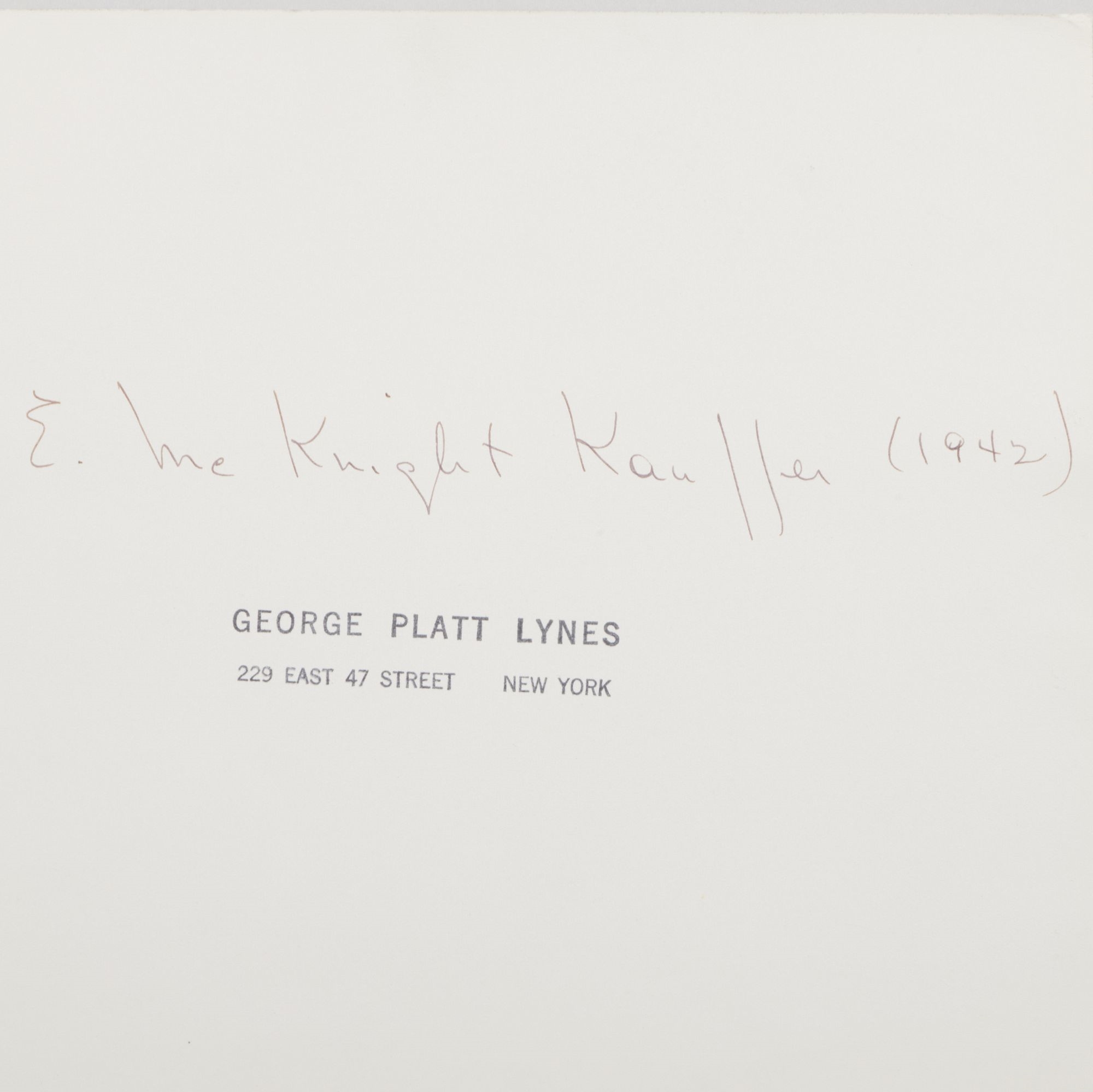 George Platt Lynes | Edward McKnight Kauffer (1942) | MutualArt