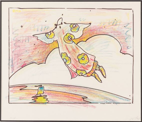 Peter Max | Flying Angel (1960s) | MutualArt