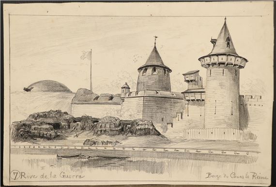 Albert Robida | 35 x 51 cm Ce dessin s'inscrit dans une suite d'études ...