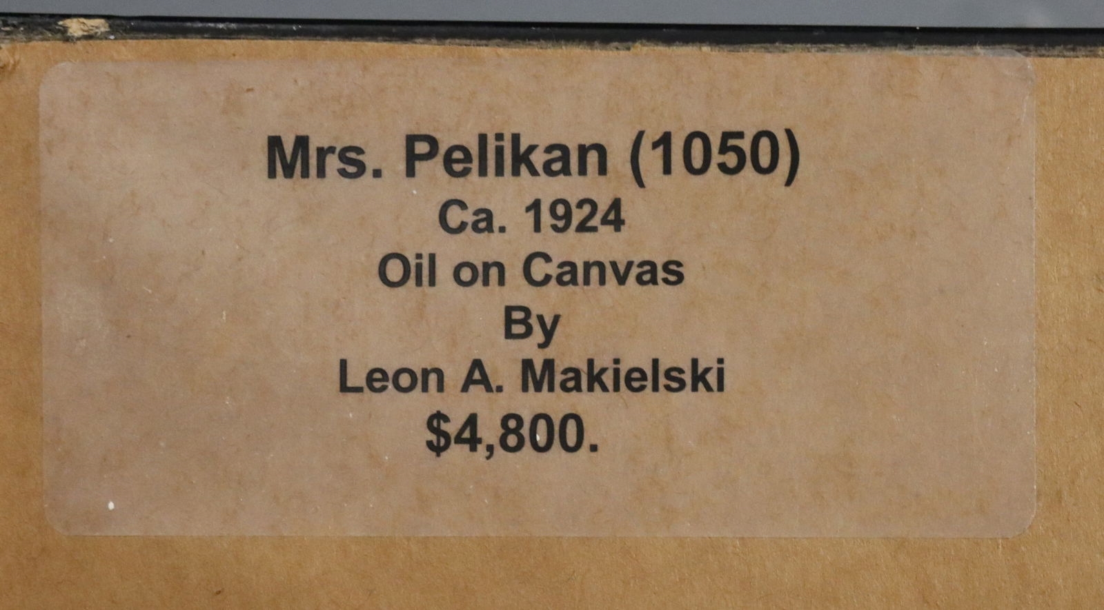 Leon A. Makielski | Portrait of Mrs. Pelikan (1924) | MutualArt
