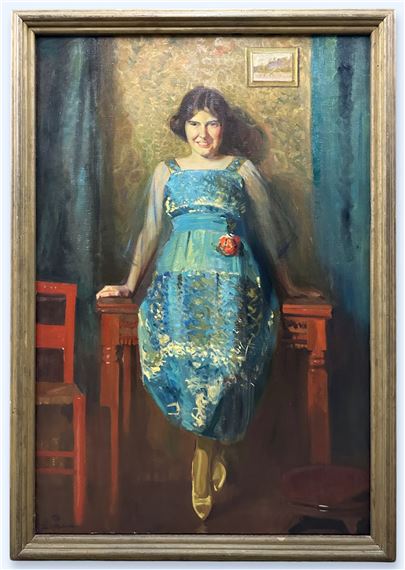 Leon A. Makielski | Portrait of Anna Makielski (Circa 1920) | MutualArt
