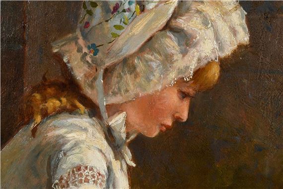Arthur Charles Dodd | Young Girl with Poodle (12) | MutualArt