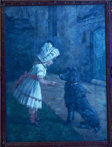 Arthur Charles Dodd | Young Girl with Poodle (12) | MutualArt