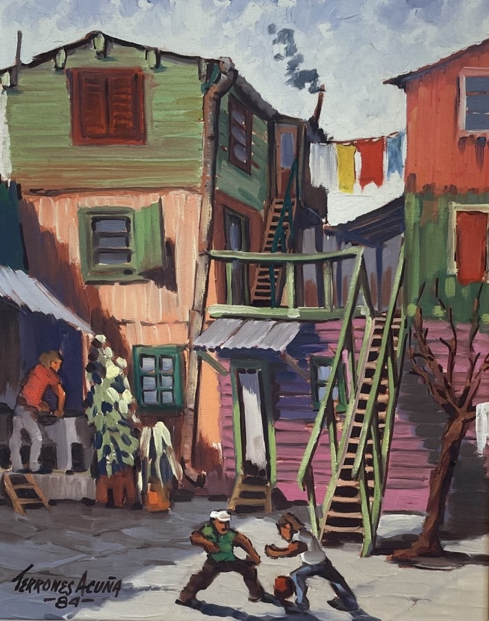 Jorge Terrones Acuna | Children playing (1984) | MutualArt