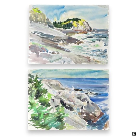 Edward Christiana | Edward Christiana 2 Watercolor/Paper Paintings ...