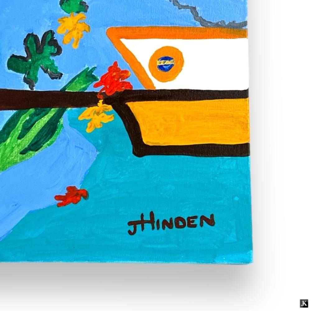 J. Hinden | J Hinden Abstract Oil Painting On Canvas | MutualArt