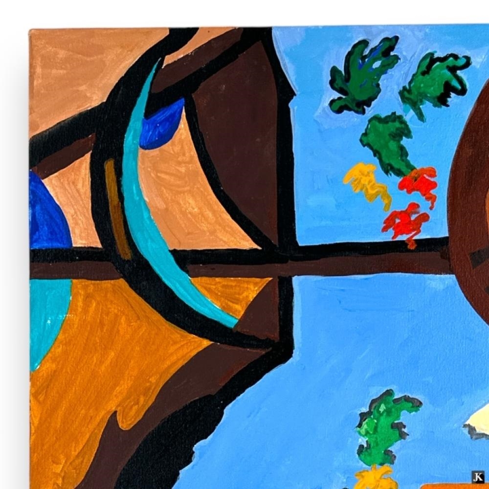 J. Hinden | J Hinden Abstract Oil Painting On Canvas | MutualArt