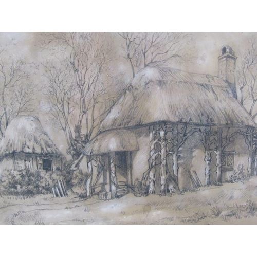 Samuel John Carter | Samuel John Carter - An old cottage off Pickenham ...