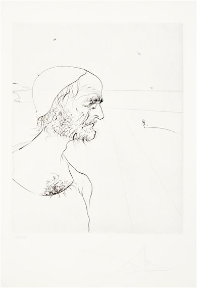 Salvador Dalí | Untitled from The Old Man and the Sea (1974) | MutualArt