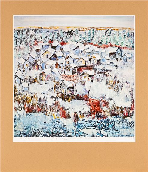 Reidar Särestöniemi | Talvinen kylä | MutualArt