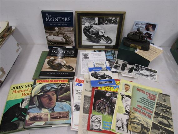 Don Pears | John Surtees signed books and framed photo plus 2 more ...