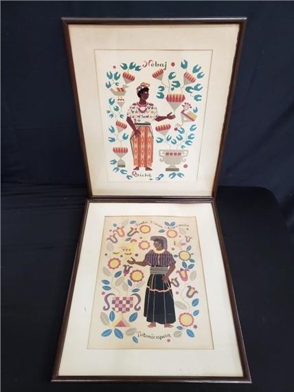 Carlos Mérida | Pair of vintage Carlos Merida prints | MutualArt