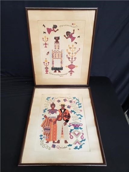 Carlos Mérida | Pair of vintage Carlos Merida prints | MutualArt