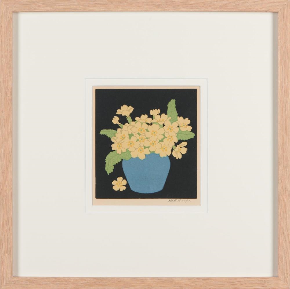 John Hall Thorpe | HALL THORPE (1879-1947) Primroses woodcut 16.5 x ...