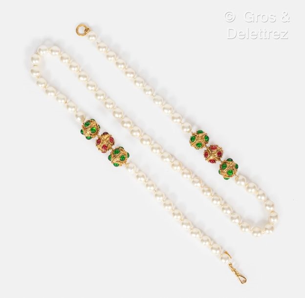 Anker Spang-Larsen | CHANEL X Karl Lagerfeld circa 1989 - Sautoir of ...