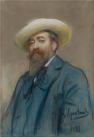 Leon Wyczolkowski | PORTRET JÓZEFA KOŚCIELSKIEGO, (1899) | MutualArt