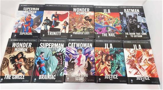 DC Comics | Ten DC Comics Graphic Novel Eaglemoss Collection Hard ...